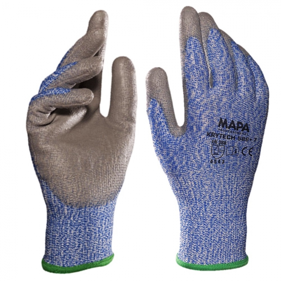 Guante anticorte, recubierto de poliuretano “Krytech 586”